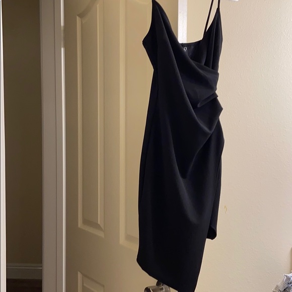 Windsor | Dresses | Windsor Black Dress With Slit | Poshmark